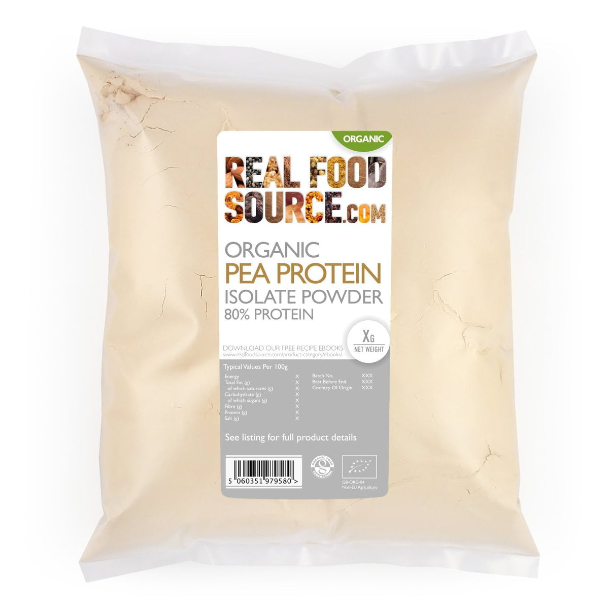 Organic Pea Protein Isolate 80 – RealFoodSource