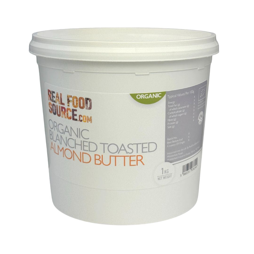 Organic Blanched Toasted Almond Butter – RealFoodSource