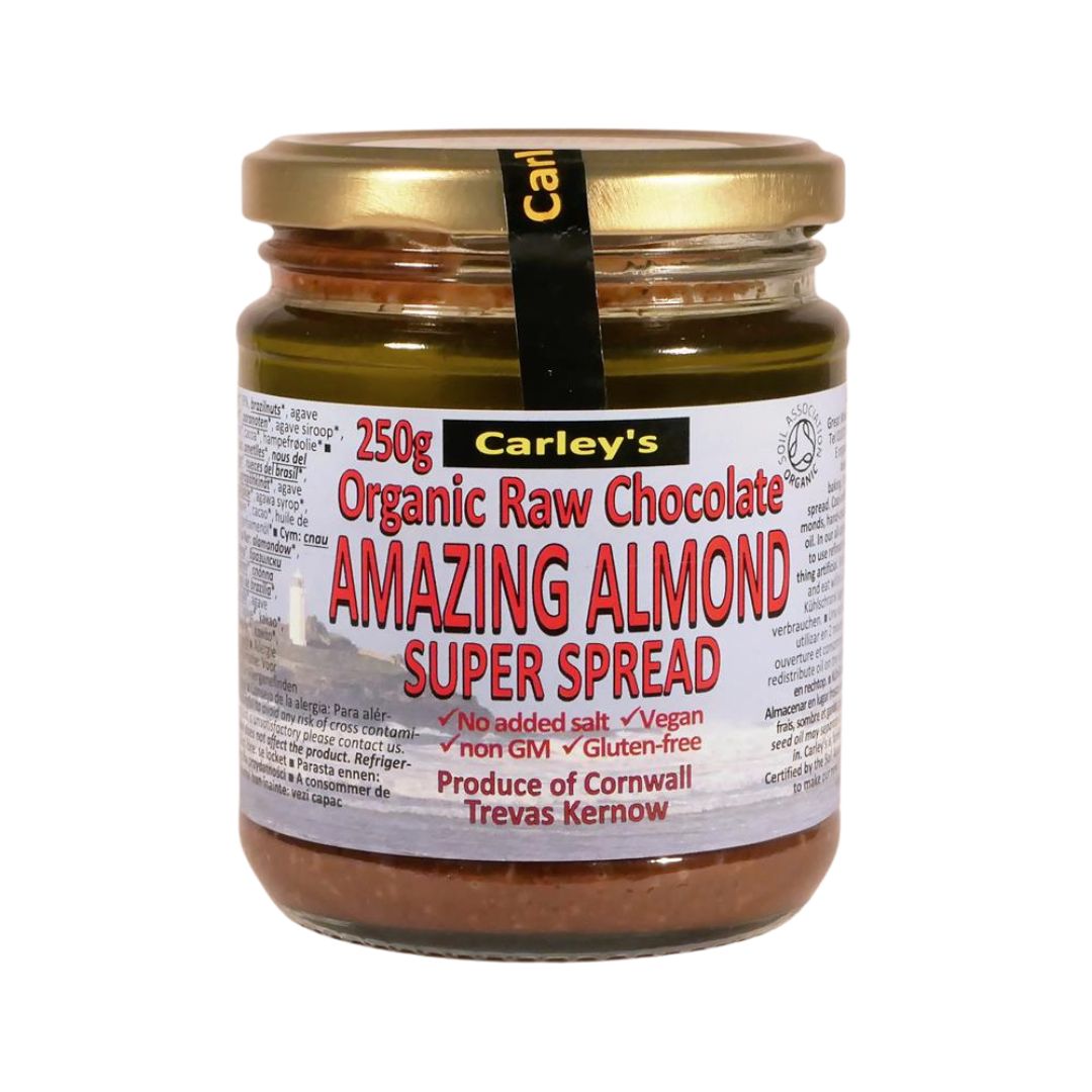 Carley's - Organic Raw Chocolate Amazing Almond Super Spread 250g ...