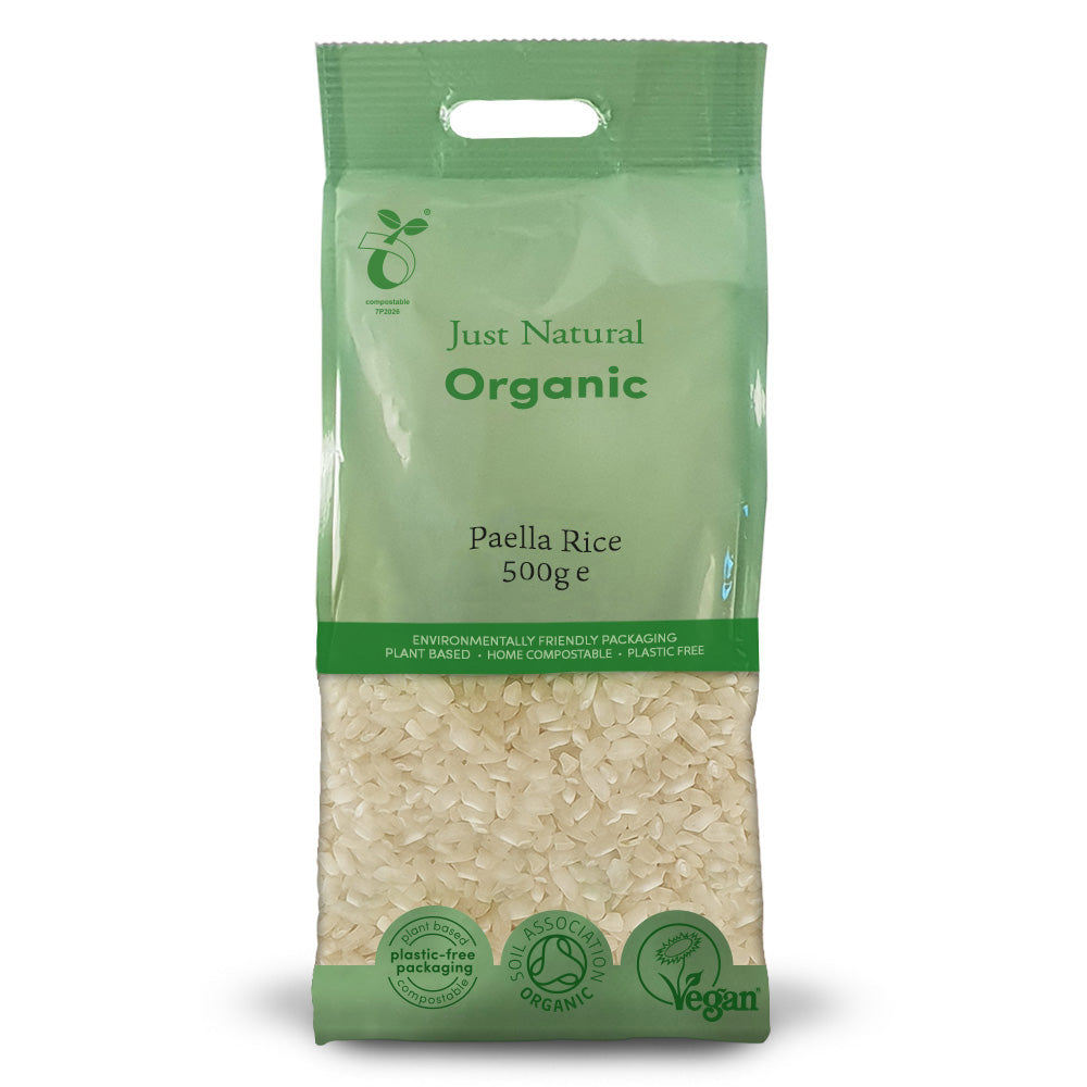 Just Natural - Organic Marisma Paella Rice 500g – RealFoodSource