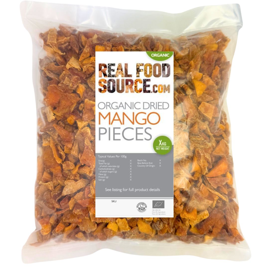 Organic Dried Mango Pieces – RealFoodSource