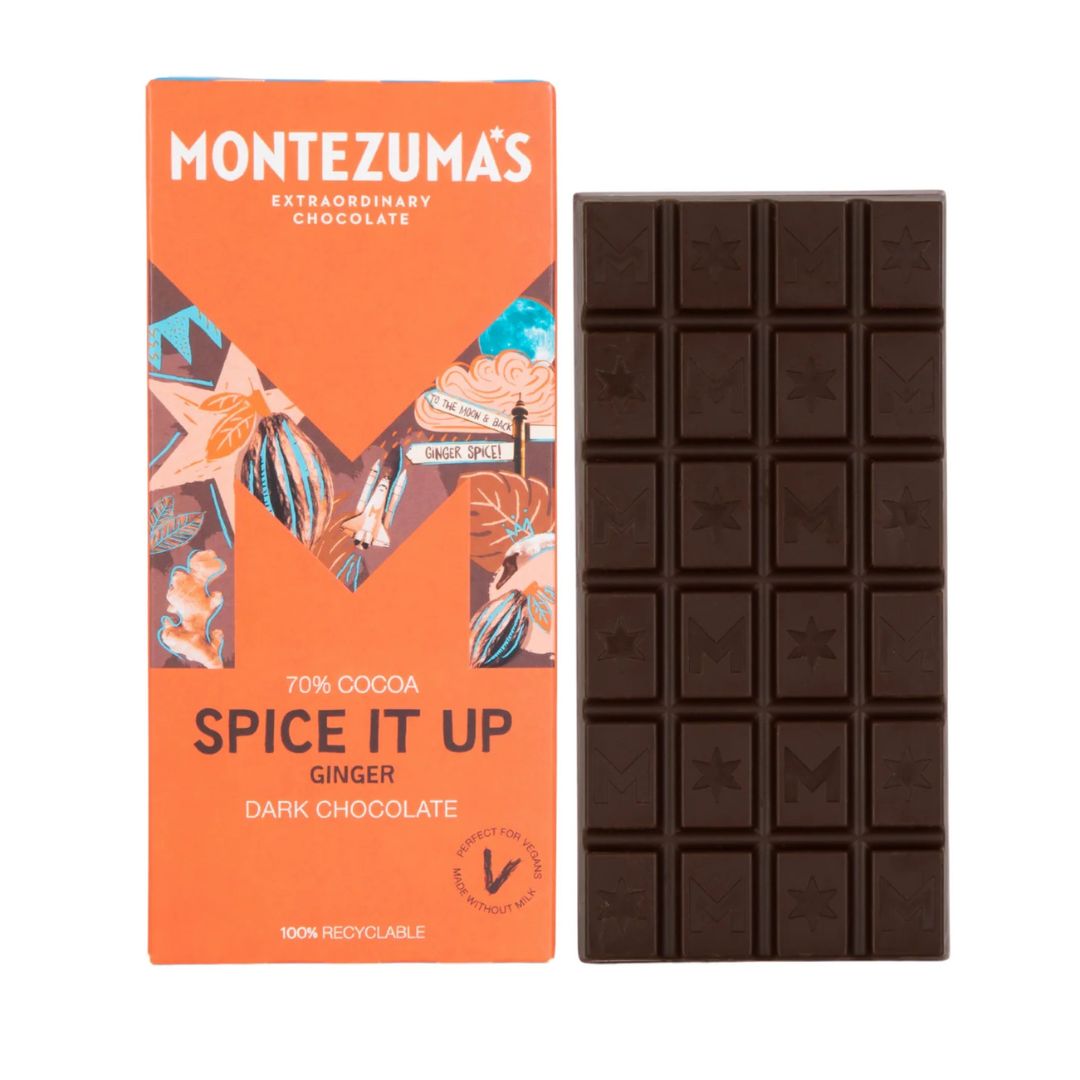 Montezuma's Spice It Up - Dark Chocolate with Fiery Ginger – RealFoodSource