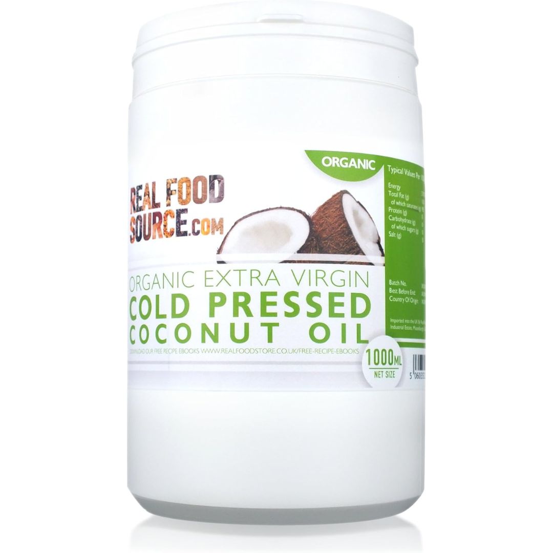 Organic Extra Virgin Cold Pressed Coconut Oil – RealFoodSource