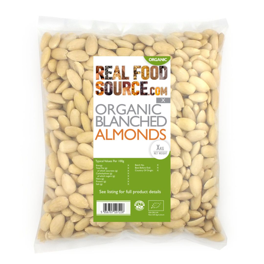 Organic Whole Blanched Almonds – RealFoodSource