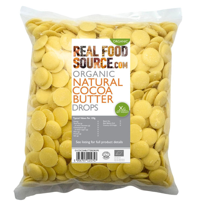 Organic Natural Cocoa / Cacao Butter Drops – RealFoodSource
