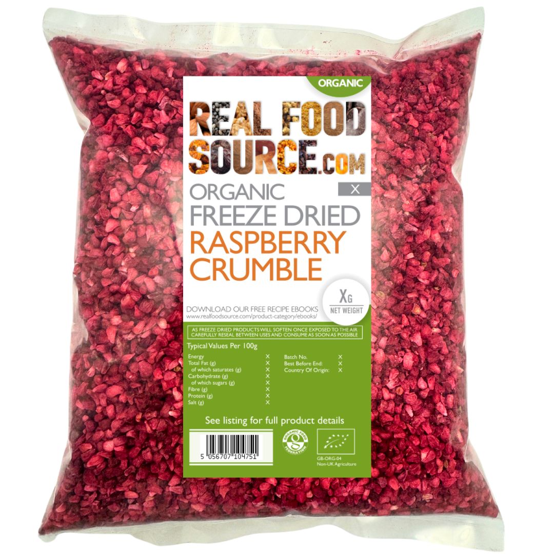 Organic Freeze Dried Raspberry Crumble – RealFoodSource