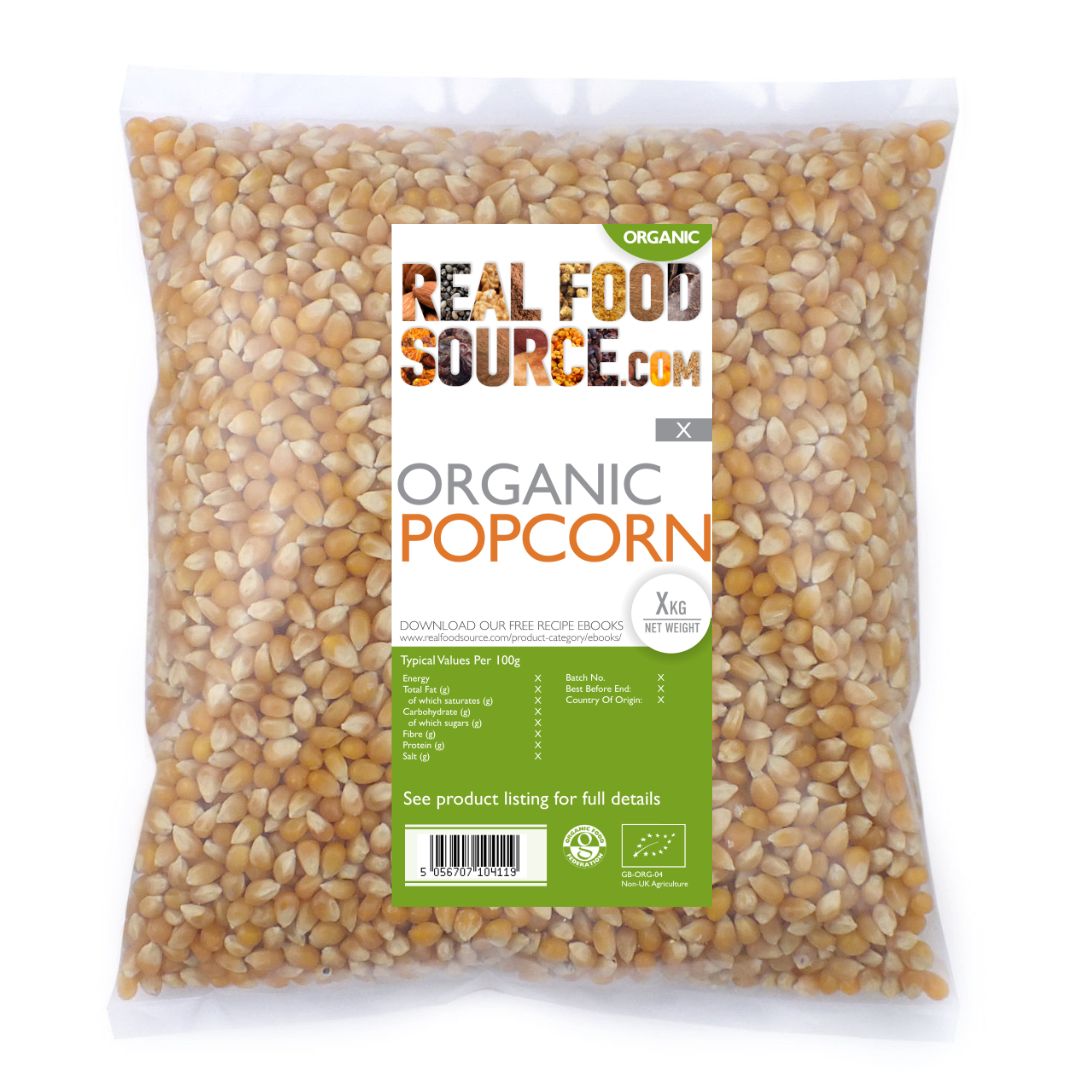 Organic Golden Popcorn Kernels Savvy Saver Pack 2.5kg – RealFoodSource