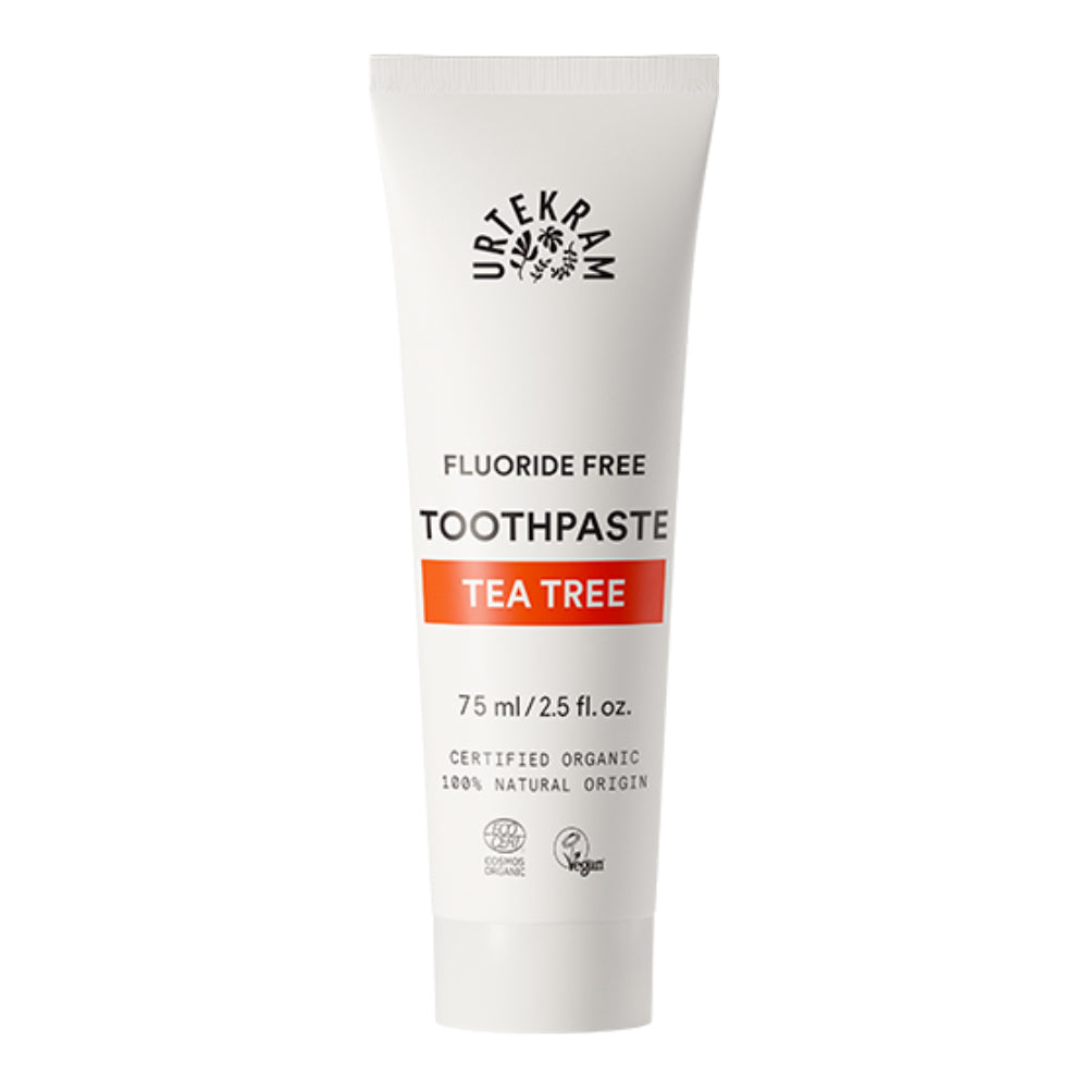 Urtekram - Tea Tree Flouride Free Toothpaste 75ml – RealFoodSource