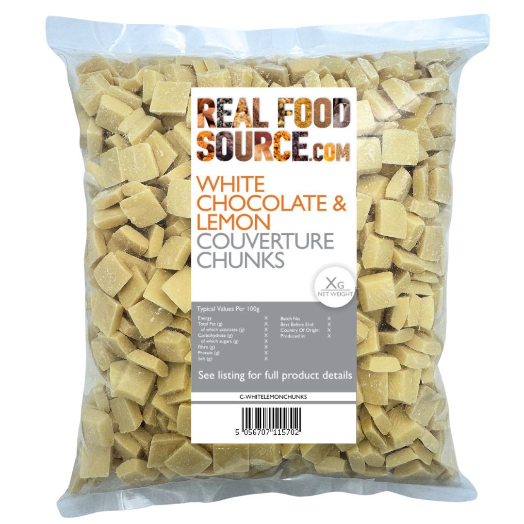White Chocolate and Lemon Couverture Chunks – RealFoodSource