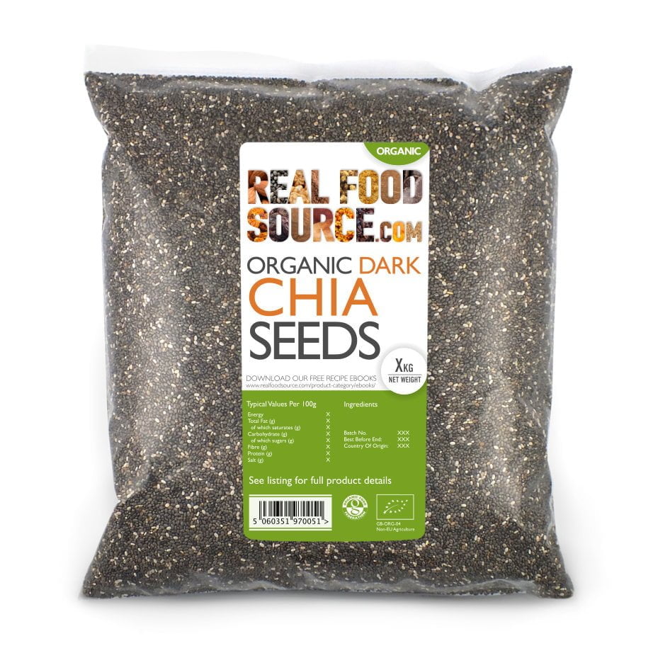 Organic Dark Chia Seeds – RealFoodSource