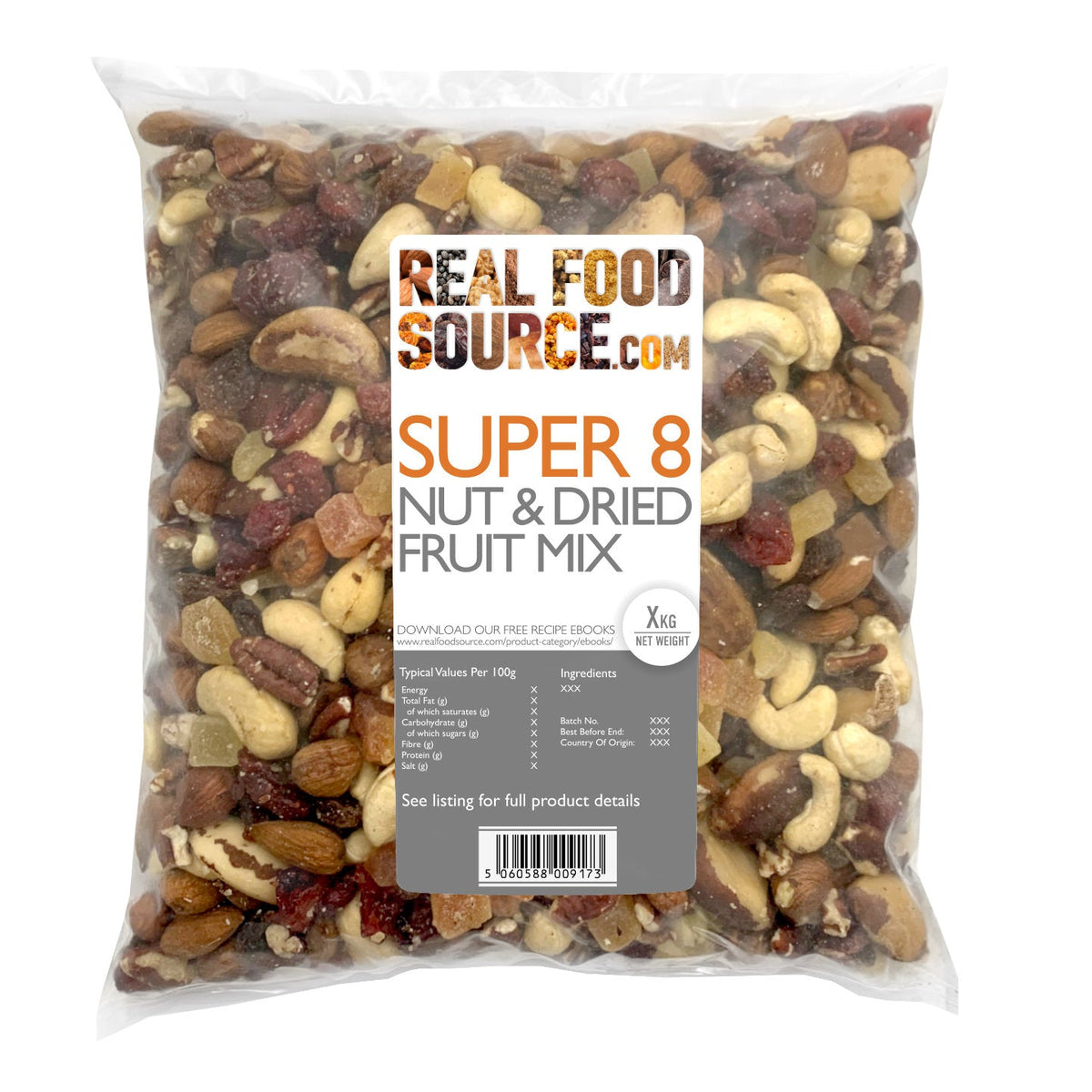 Super 8 Nut & Dried Fruit Mix – RealFoodSource